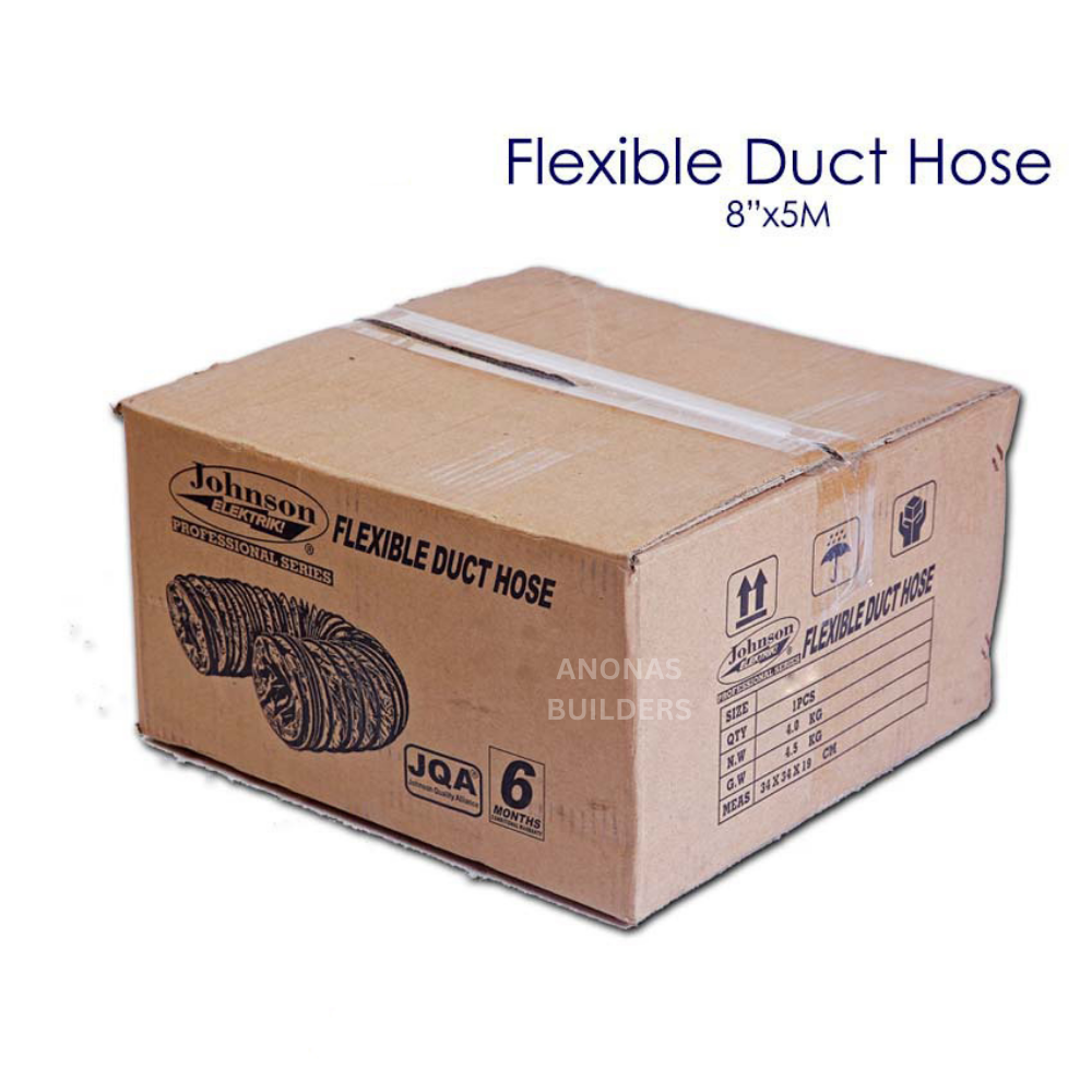 Johnson Elektrik Flexible Duct Hose 8″ x 5m – ANONAS BUILDERS ...
