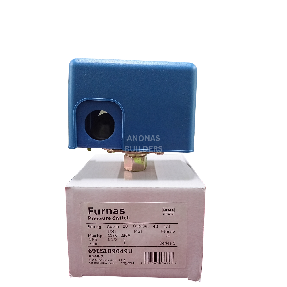 Furnas Pressure Switch 20/40 PSI – ANONAS BUILDERS & INDUSTRIAL SUPPLY ...